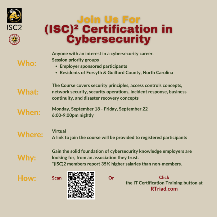 The Benefit of (ISC)² Certification in Cybersecurity